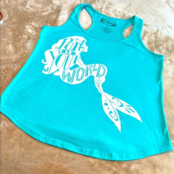 Disney | Tops | Disneys Ariel Graphic Tank Top | Poshmark